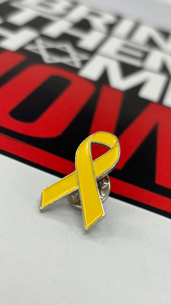 BRING THEM HOME NOW - Yellow Ribbon Pin – Emanuel Synagogue